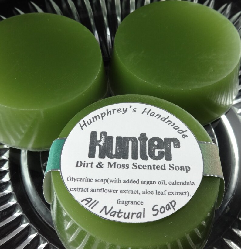 HUNTER Soap, Dirt and Moss Scented Men's Shave & Shampoo Soap, Men's ...