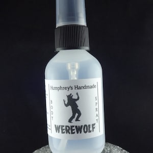 WEREWOLF Men's Body Spray, Citrus Cedar Musk Handcrafted Perfume Room ...