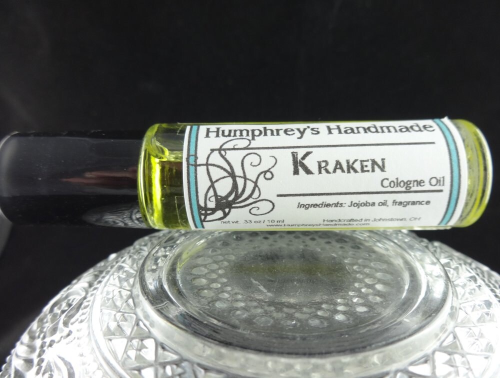 KRAKEN Cologne Oil Men's Roll on Aqua Di Geo Type Glass | Etsy