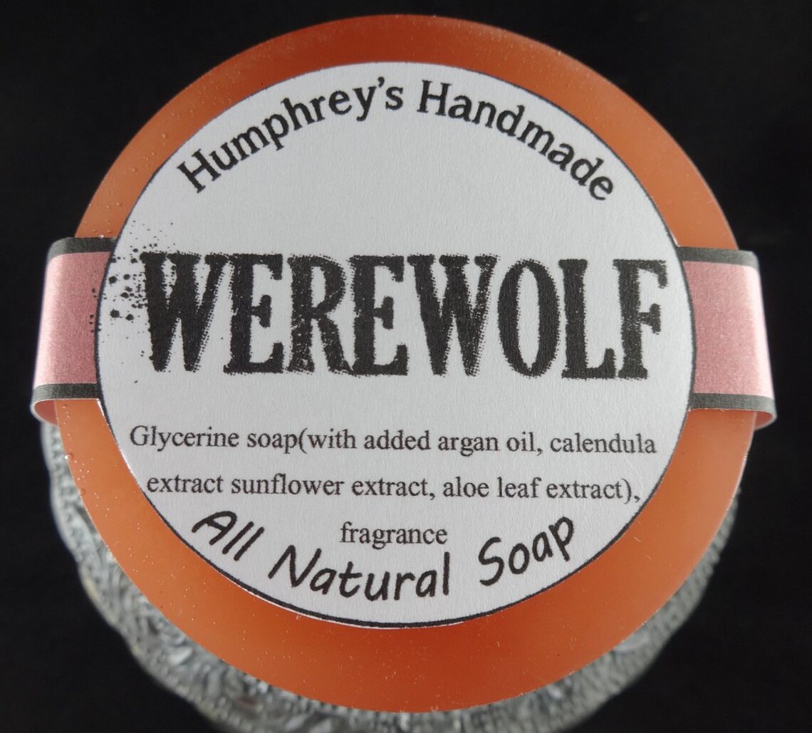 WEREWOLF Soap Men's Shave & Shampoo Soap Men's Round - Etsy