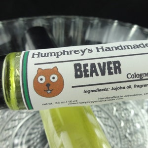 Men's BEAVER Cologne Oil, Pine Scented Unisex Roll on Cologne ...