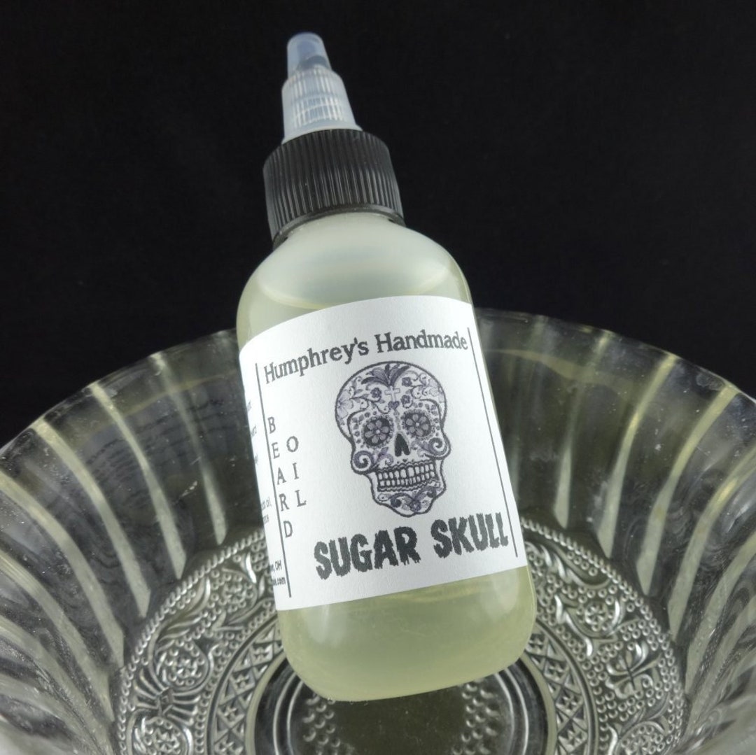 SUGAR SKULL Beard Oil 2oz, Brown Sugar Vanilla Cologne Oil, Beard ...