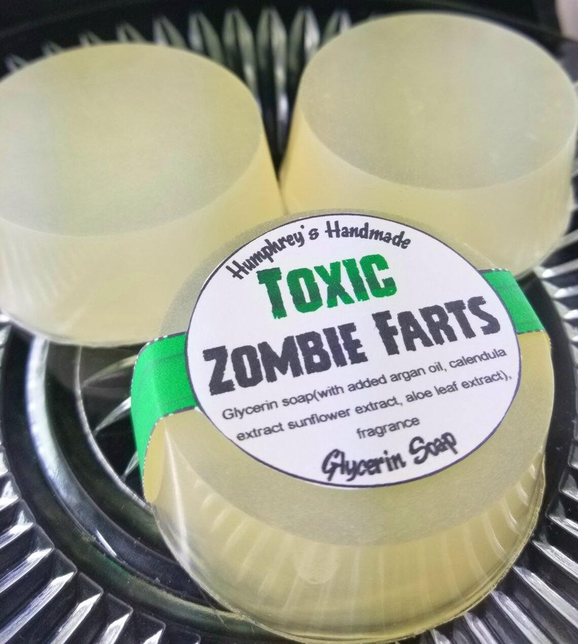 TOXIC ZOMBIE FARTS Soap Glow in the Dark Vanilla Shave Soap | Etsy