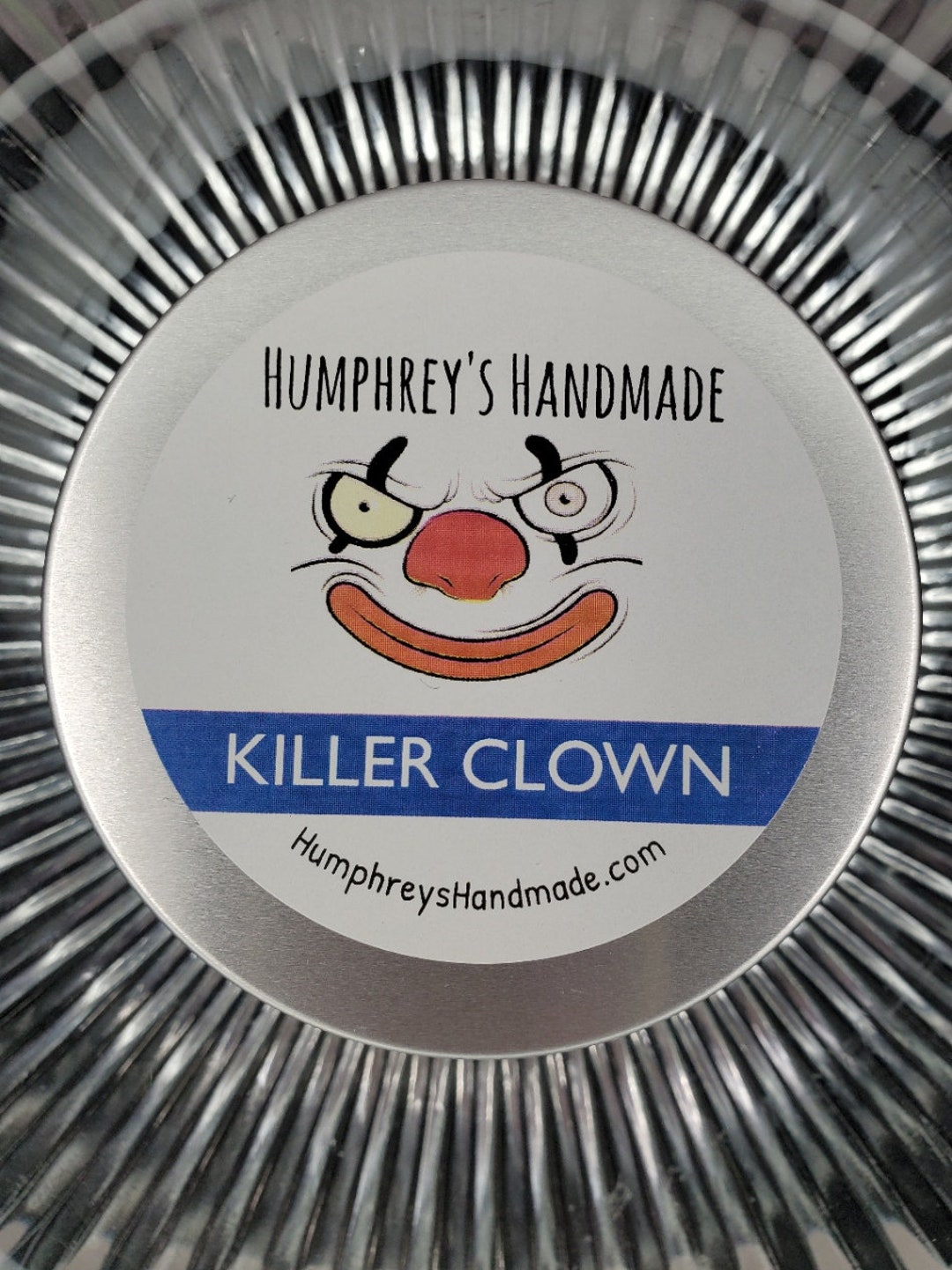KILLER CLOWN Soy Wax Candle, 8 Oz Cotton Candy Scented Hand Poured Soy ...