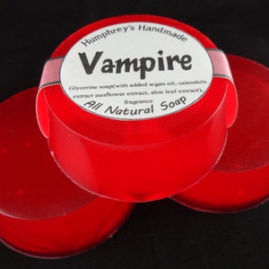 VAMPIRE Soap, Blood Orange Essential Oil Soap, Red Citrus Glycerin ...