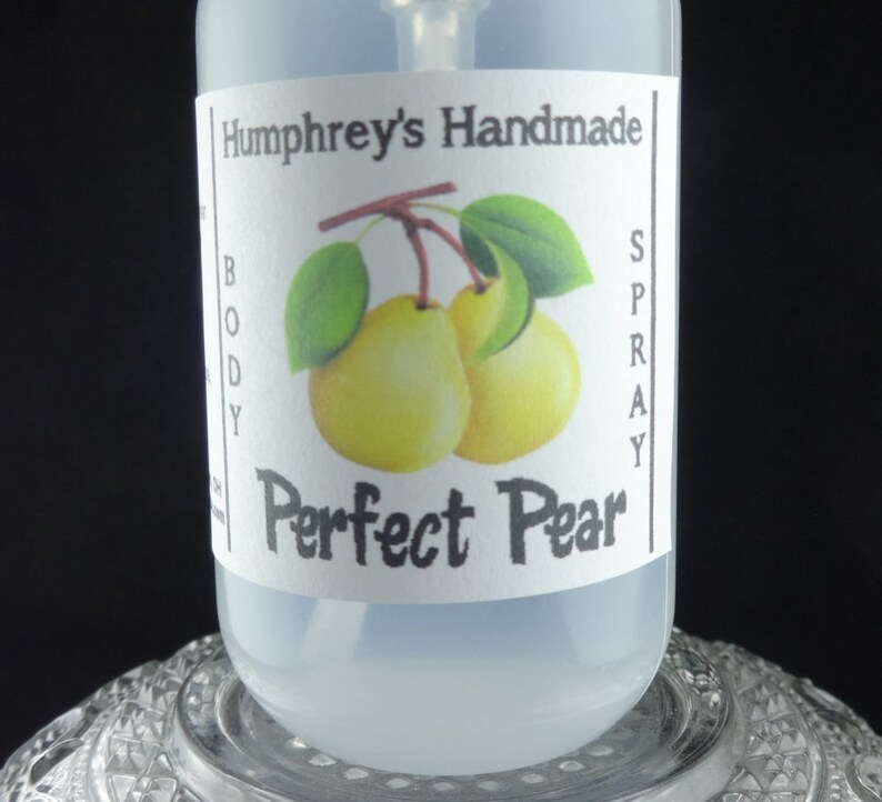PERFECT PEAR Body Spray, Handcrafted Perfume Room and Linen Spray 2 Oz ...