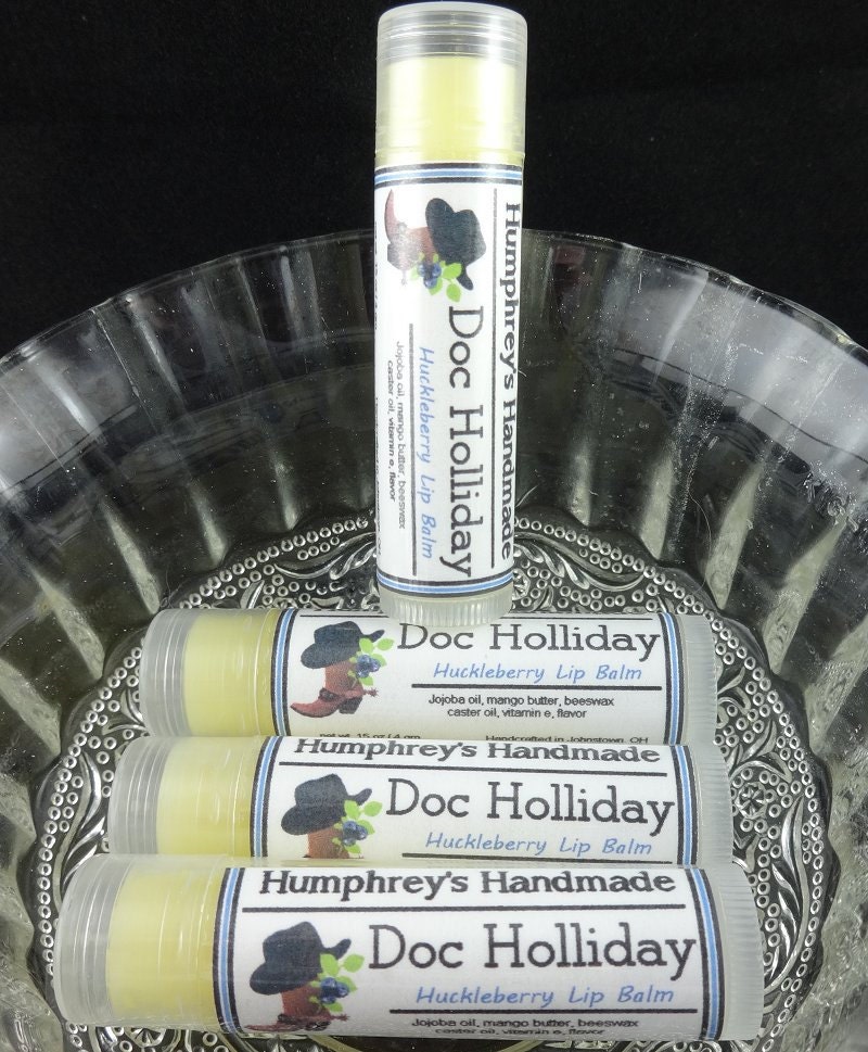 DOC HOLLIDAY Lip Balm Huckleberry Flavor Huckleberry Lip - Etsy