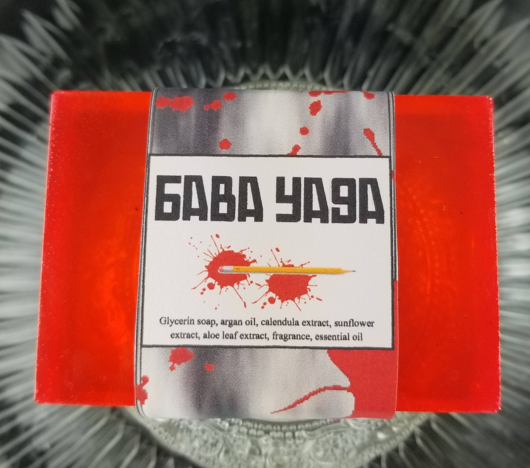 BABA YAGA Glycerin Soap Bar, Blood Orange and Smoke Scent, Shave ...