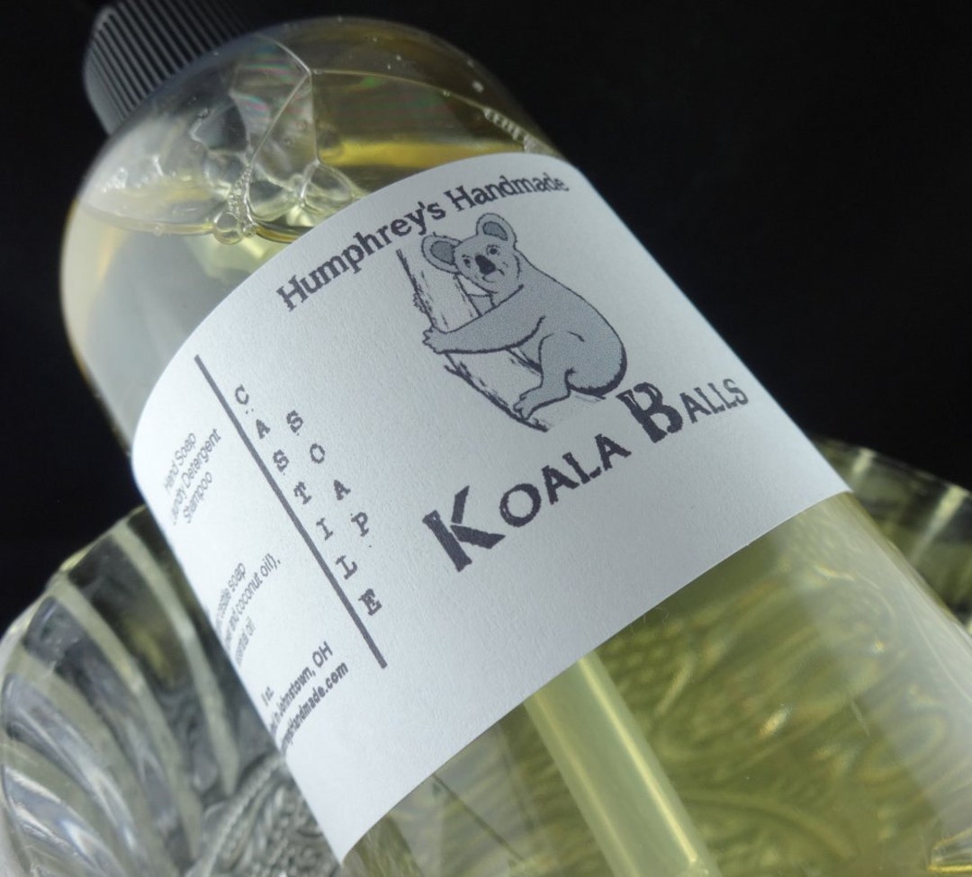KOALA BALLS Body Wash, Peppermint Eucalyptus Scent Unisex 8 Oz, Men's ...