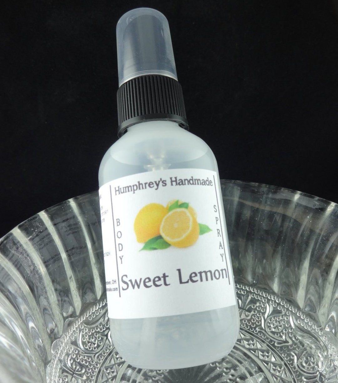 SWEET LEMON Body Spray, Lemon Sugar Scented Handcrafted Perfume Room ...