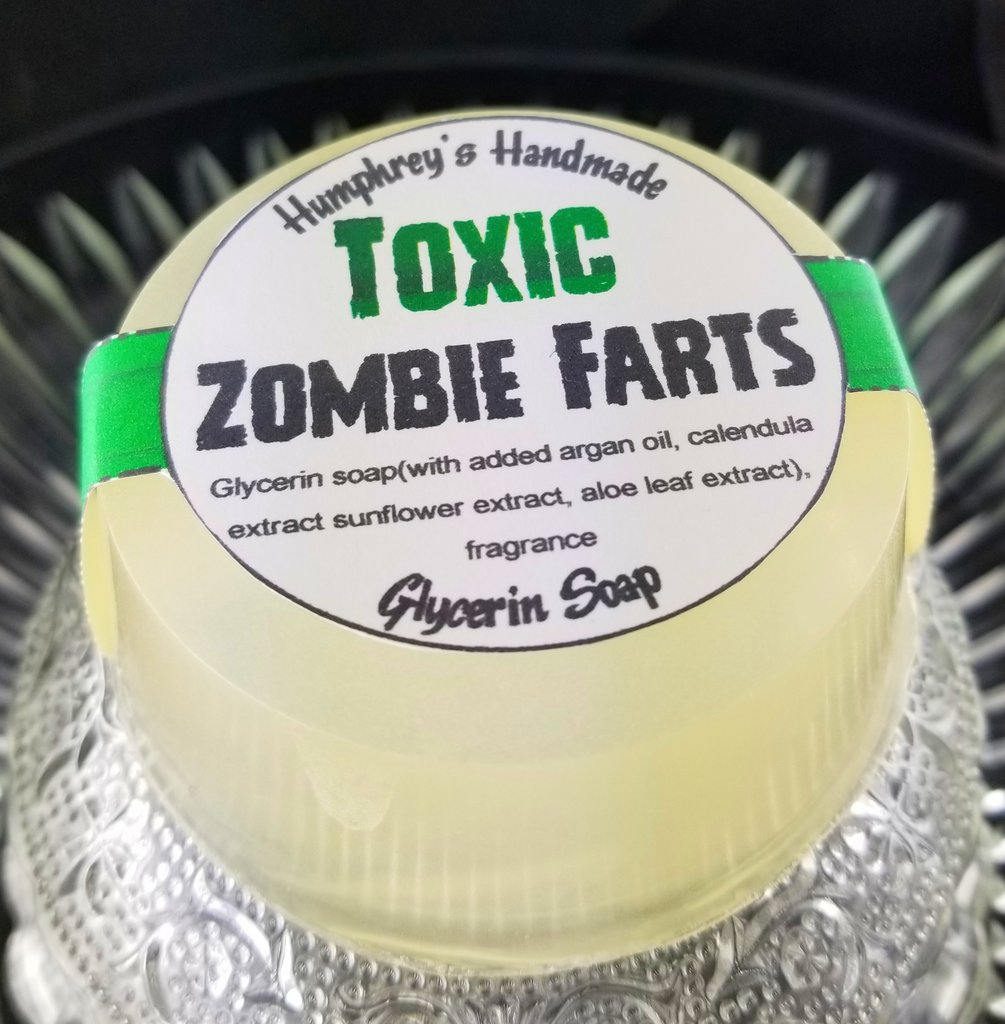 TOXIC ZOMBIE FARTS Soap Glow in the Dark Vanilla Shave Soap | Etsy