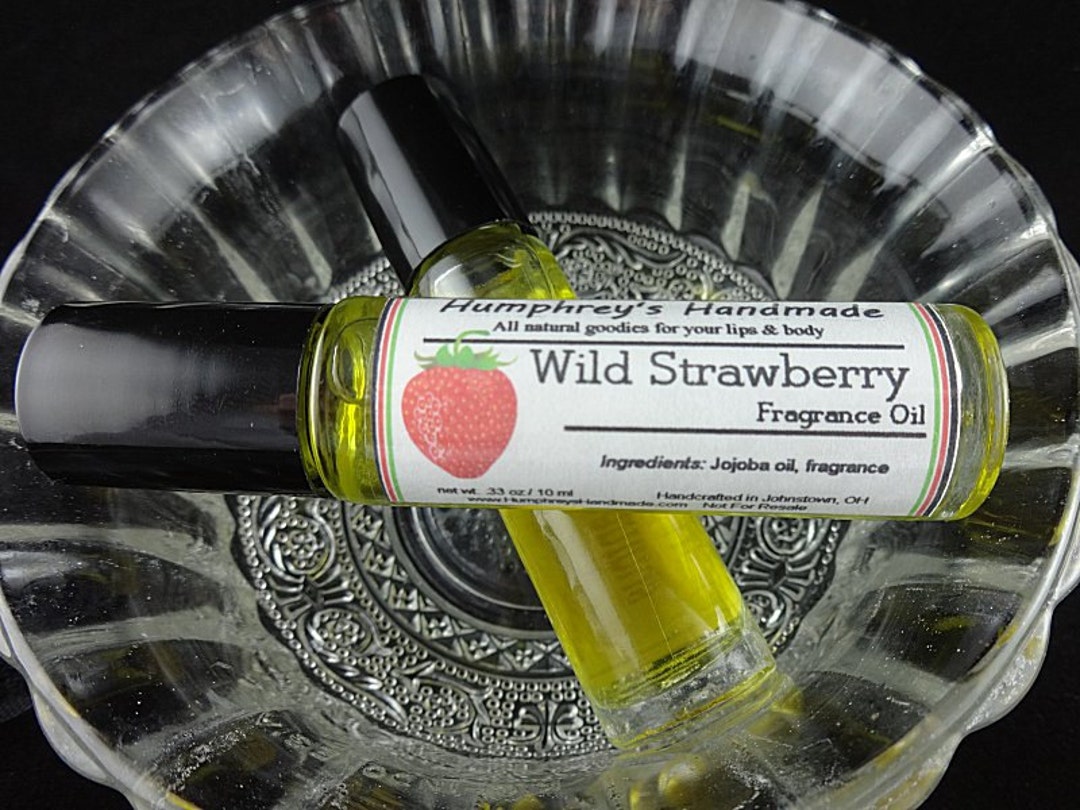 WILD STRAWBERRY Roll on Perfume Fragrance, BPA Free Glass Bottle ...