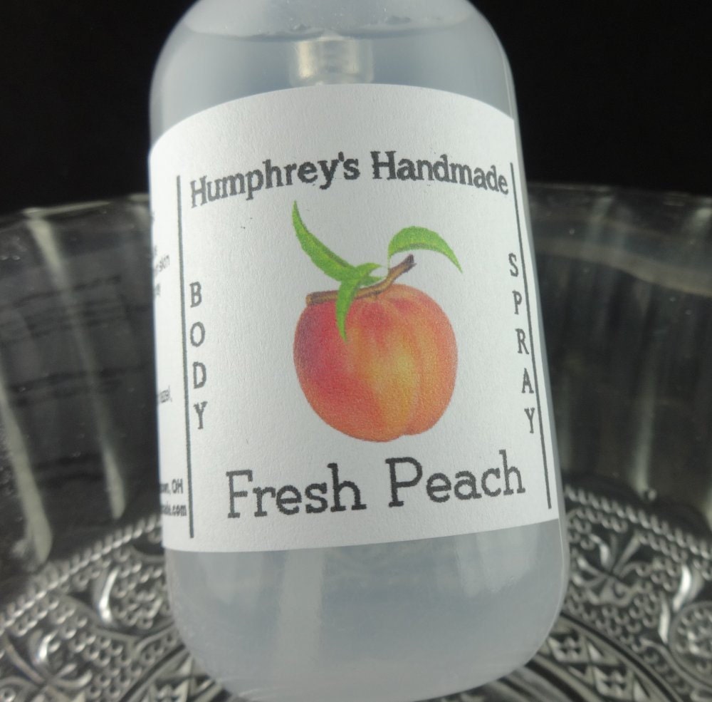FRESH PEACH Body Spray Handcrafted Perfume Room and Linen - Etsy
