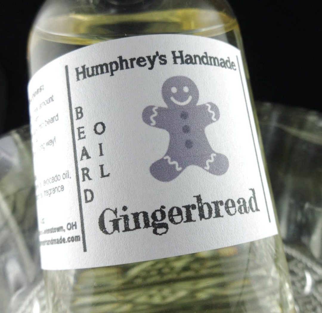 GINGERBREAD Christmas Beard Oil Choose Size, Gingerbread Cookie Cologne ...