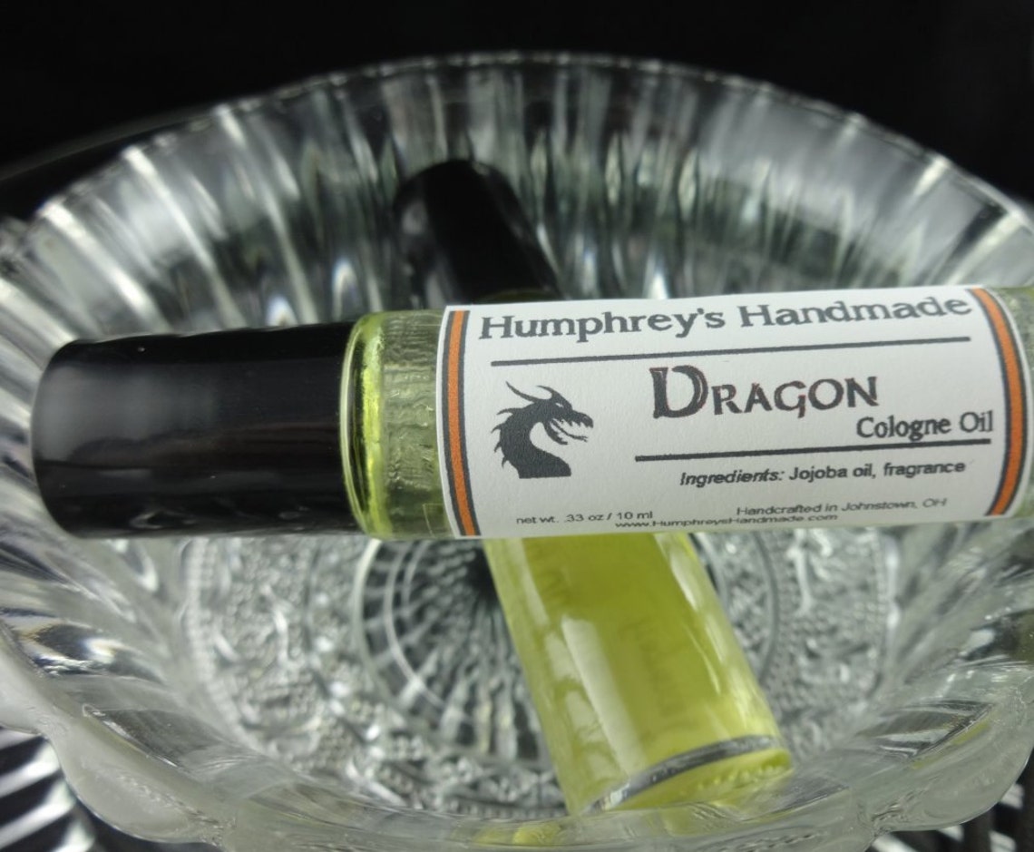 Men's DRAGON Cologne Oil Roll on Perfume Smoke Scent - Etsy