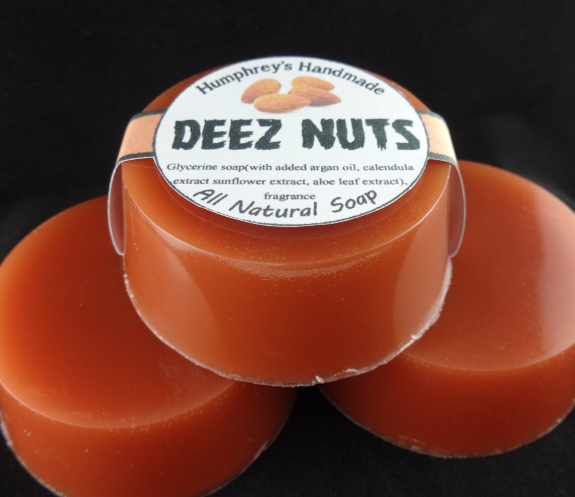 DEEZ NUTS Glycerin Soap, Honey Almond Shave & Shampoo Soap, Beard Wash ...