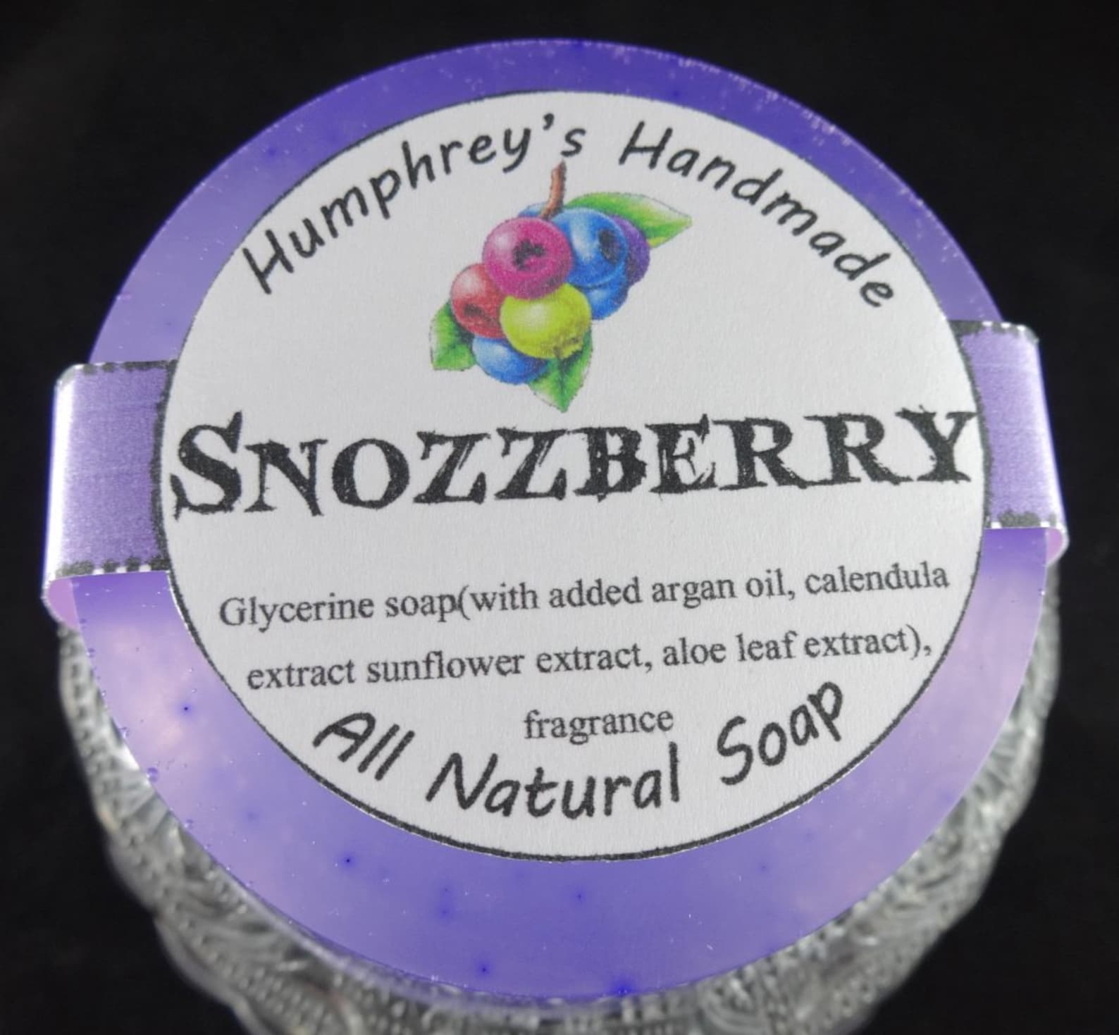 SNOZZBERRY Soap, Mixed Berry Wildberry Scented Glycerin Soap, Purple ...