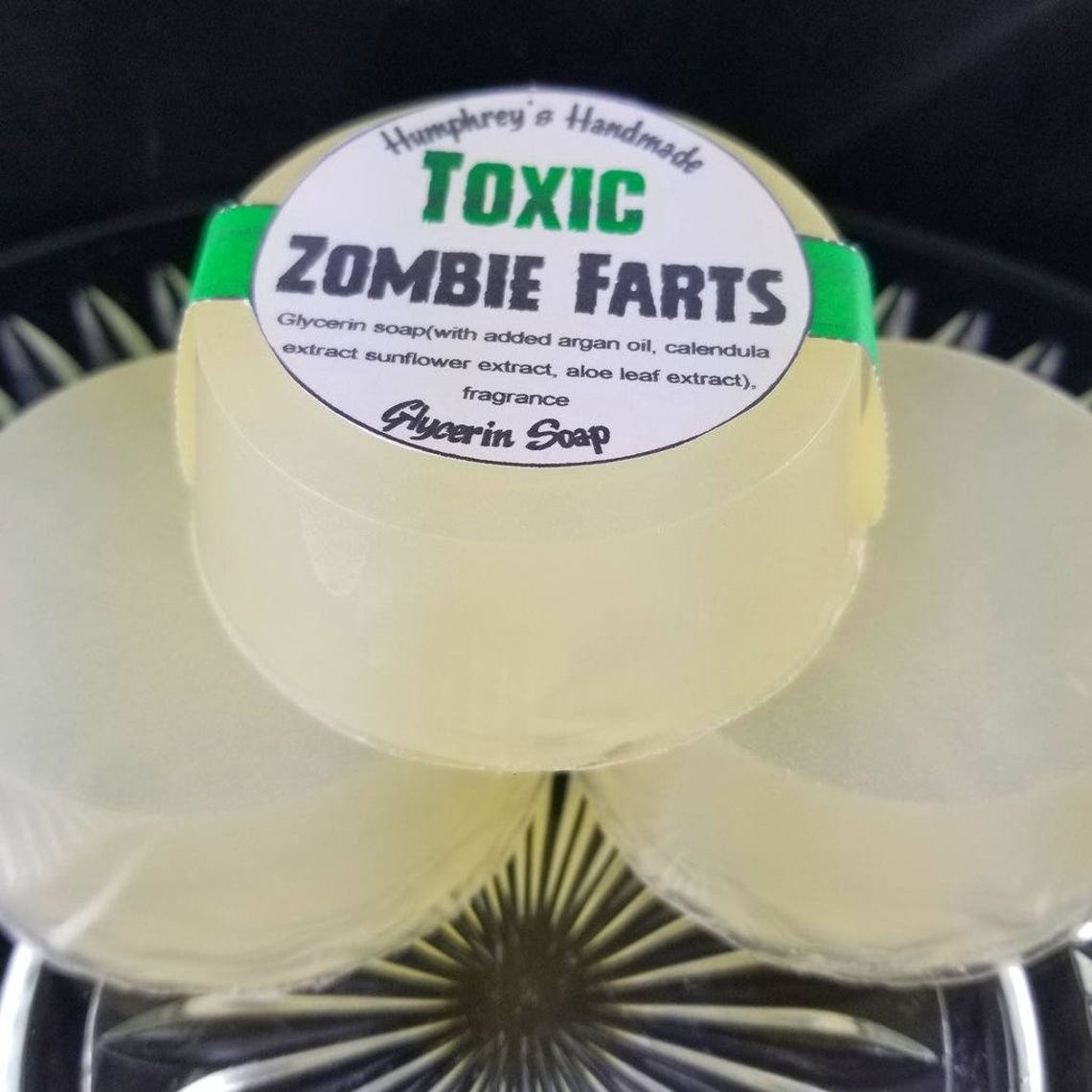 TOXIC ZOMBIE FARTS Soap Glow in the Dark Vanilla Shave Soap | Etsy