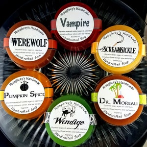 WEREWOLF Soap, Men's Shave & Shampoo Soap, Men's Round Glycerin Puck ...