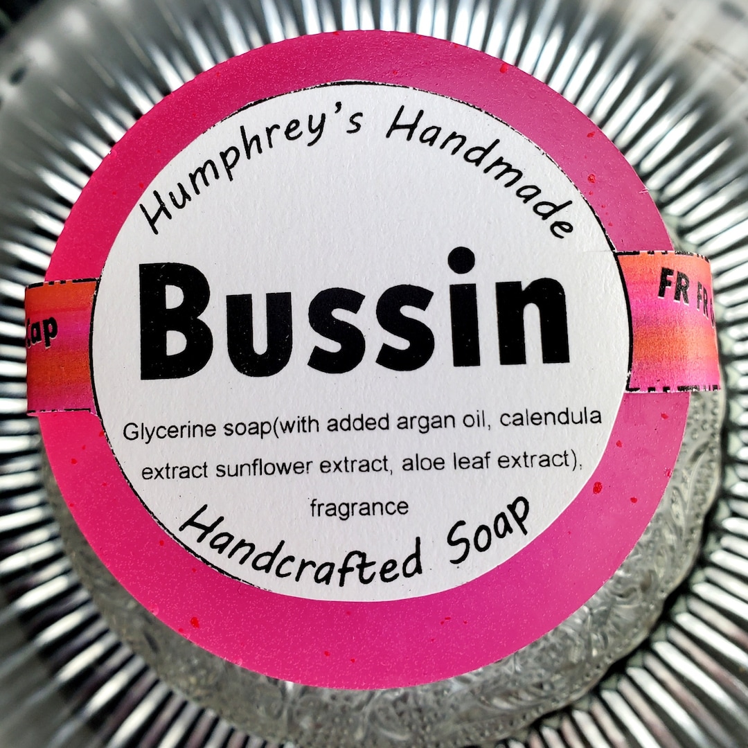 BUSSIN Soap, Glycerin Soap Bombshell Type, Pink Women's Shave Soap ...