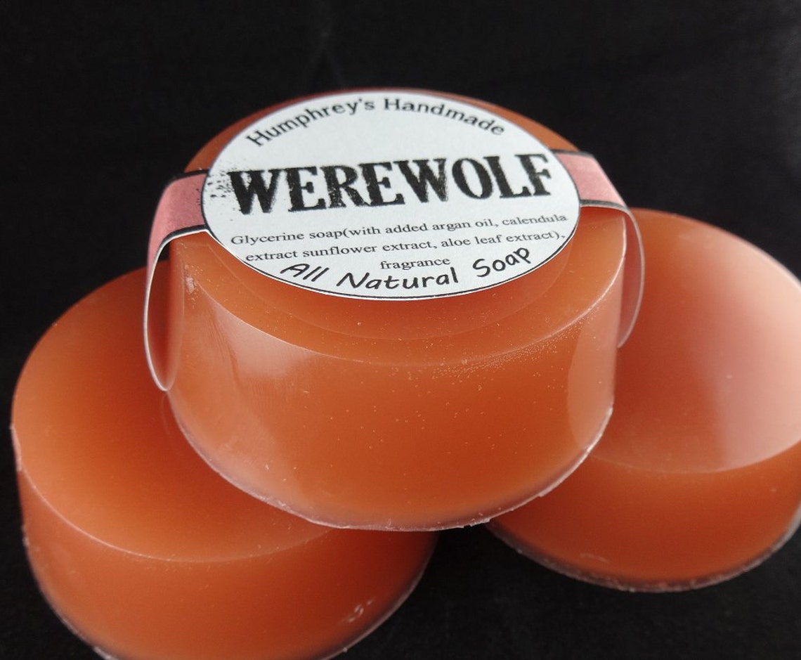 WEREWOLF Soap Men's Shave & Shampoo Soap Men's Round - Etsy