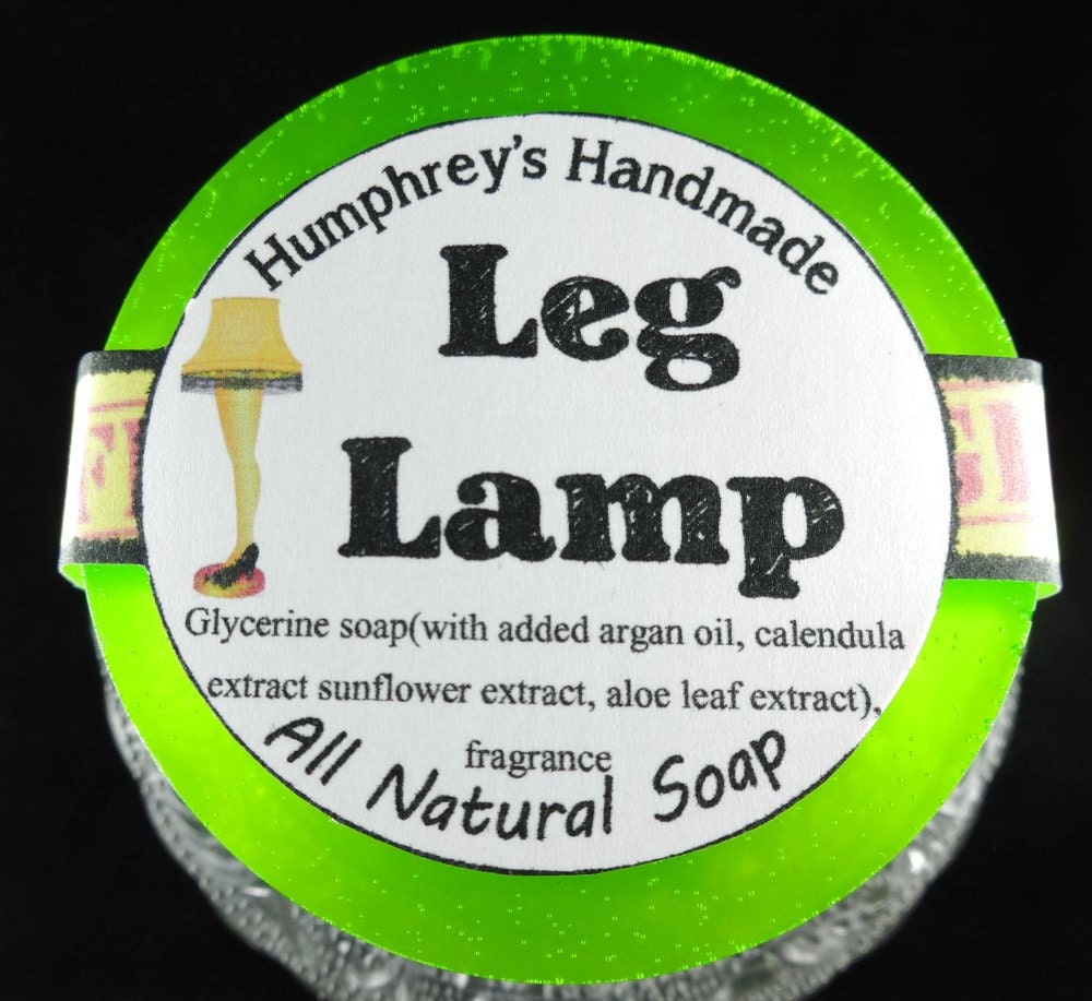 LEG LAMP Soap Glycerin Pine Fir Needles Cedar Bark Eucalyptus | Etsy