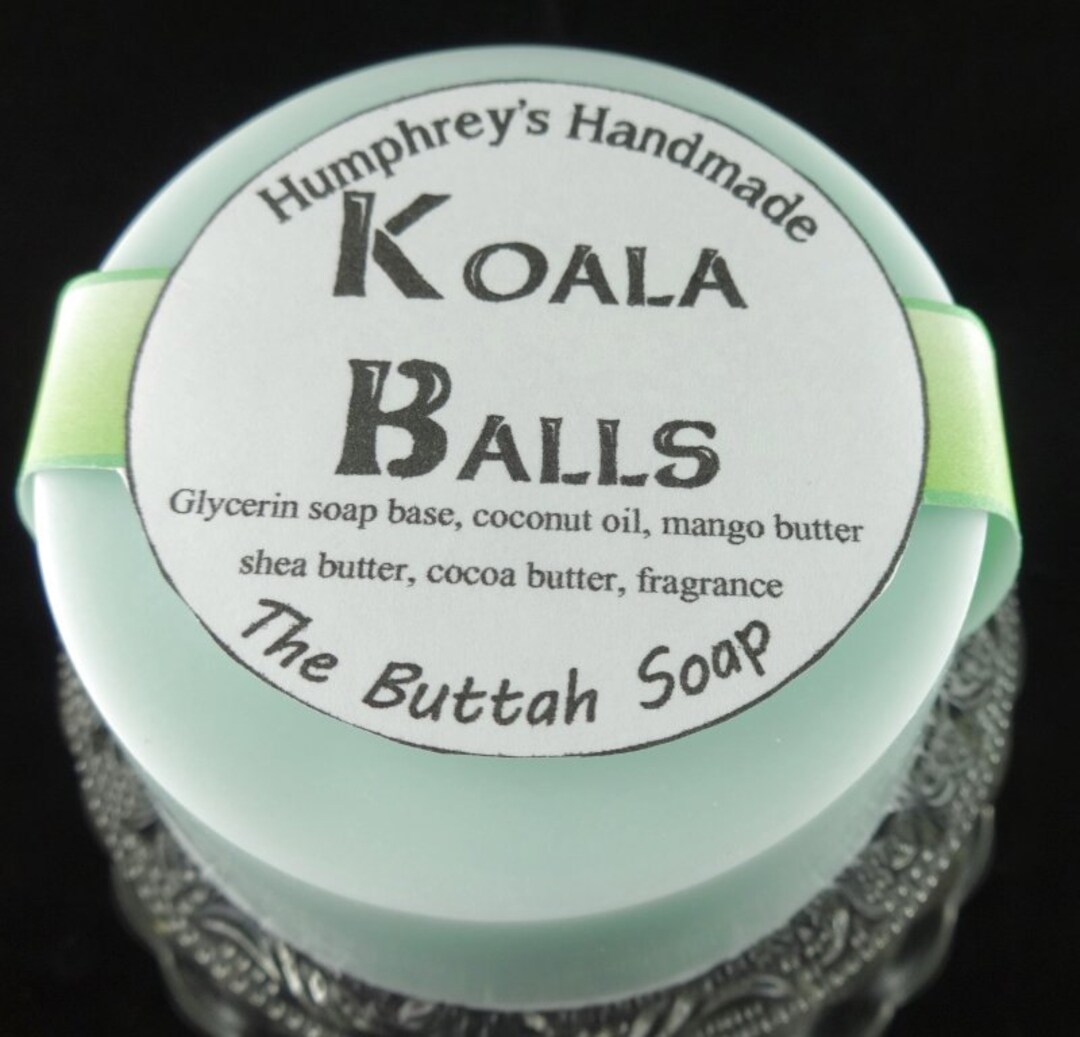 KOALA BALLS Soap, Eucalyptus Peppermint Essential Oil, Amazing Buttah ...