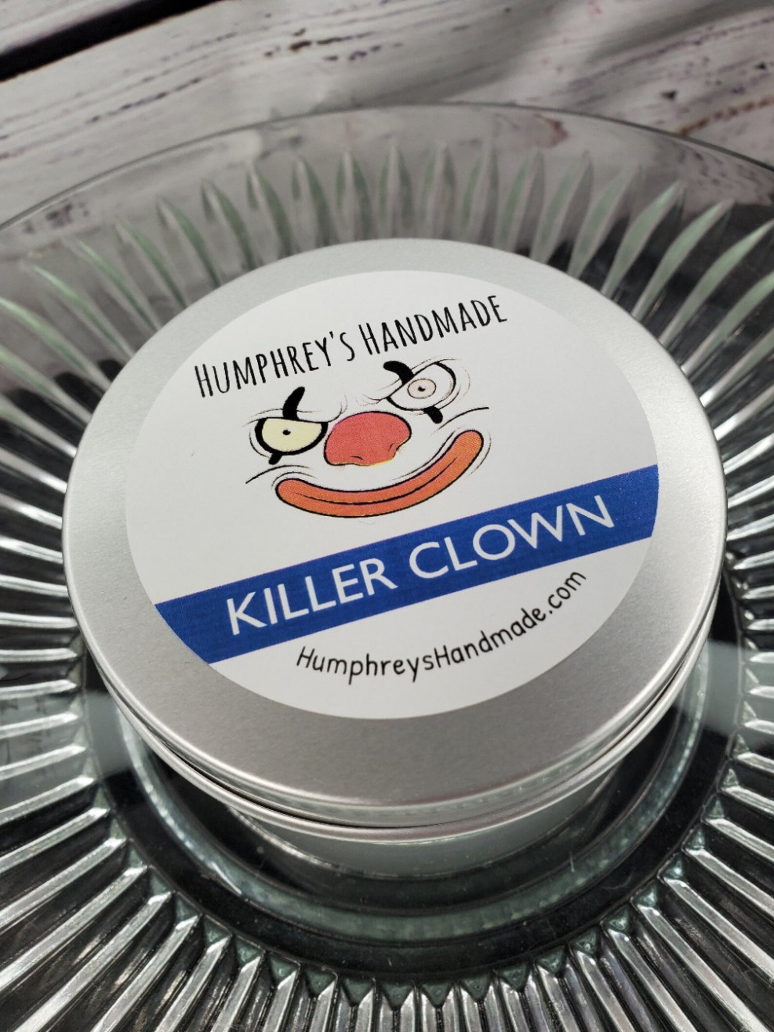KILLER CLOWN Soy Wax Candle, 8 Oz Cotton Candy Scented Hand Poured Soy ...