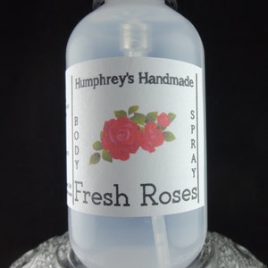 FRESH ROSES Body Spray, Handcrafted Perfume Room and Linen Spray 2 Oz ...