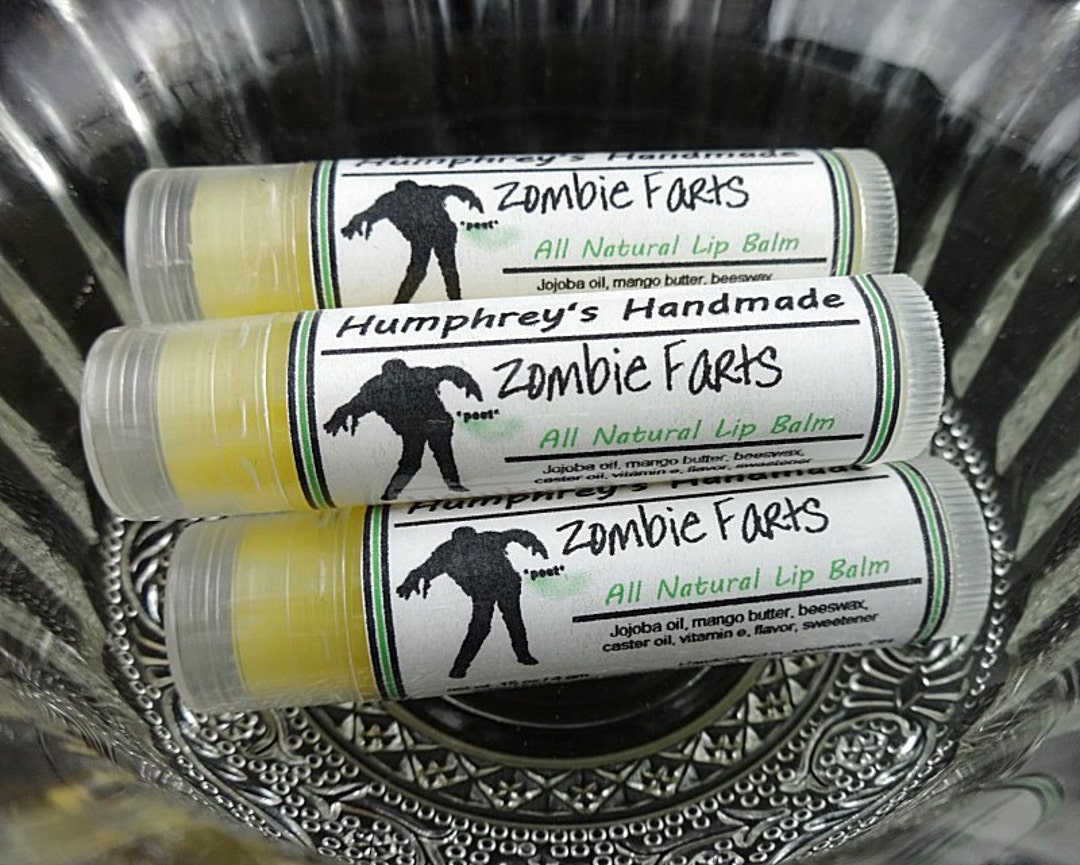 ZOMBIE FARTS Lip Balm, Vanilla Flavor Lip Balm, Humphrey's Handmade ...