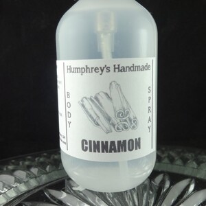 CINNAMON Body Spray, Spicy Cinnamon Scented Handcrafted Unisex Perfume ...