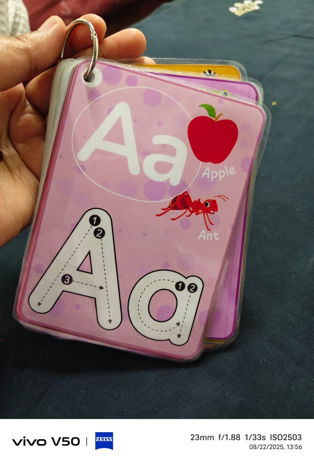 ABCD Tracing Keyring Flash Cards | Alphabet Letter Learning Cards for ...
