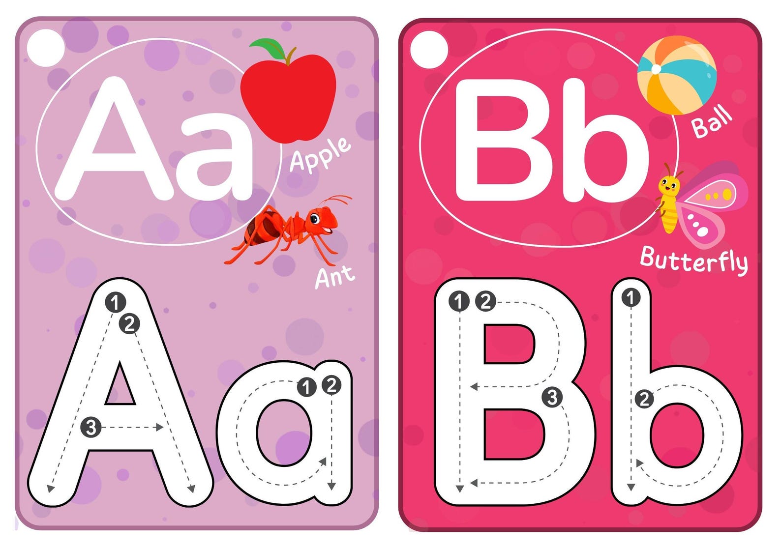 ABCD Tracing Keyring Flash Cards | Alphabet Letter Learning Cards for ...
