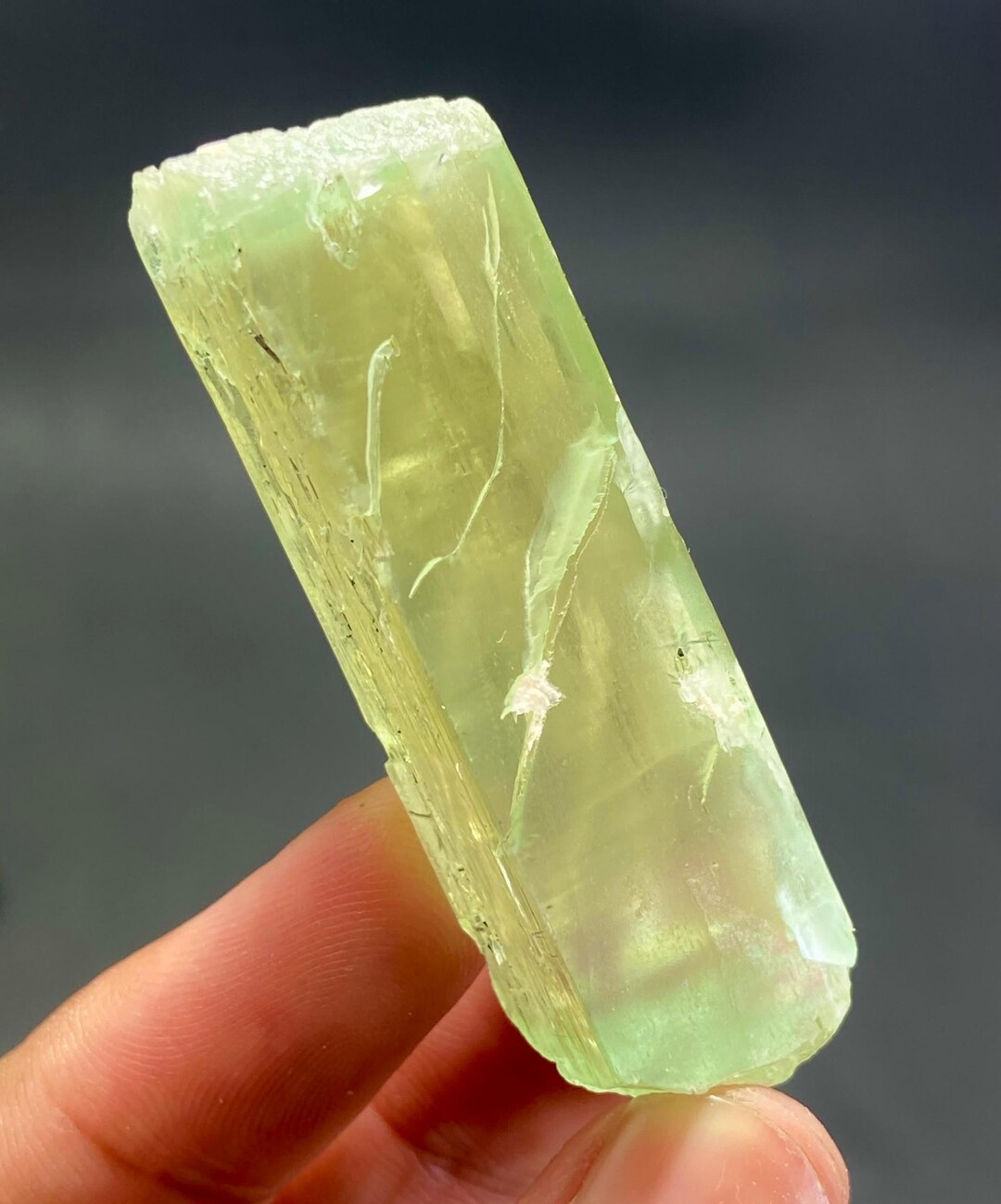 23.88 Gram Natural Terminated Bi Color Kunzite Crystal From Afghanistan ...