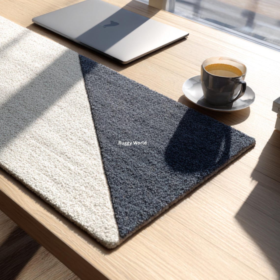 Monochrome Keyboard Rug | Handmade Tufted Desk Mat | 100% New Zealand ...