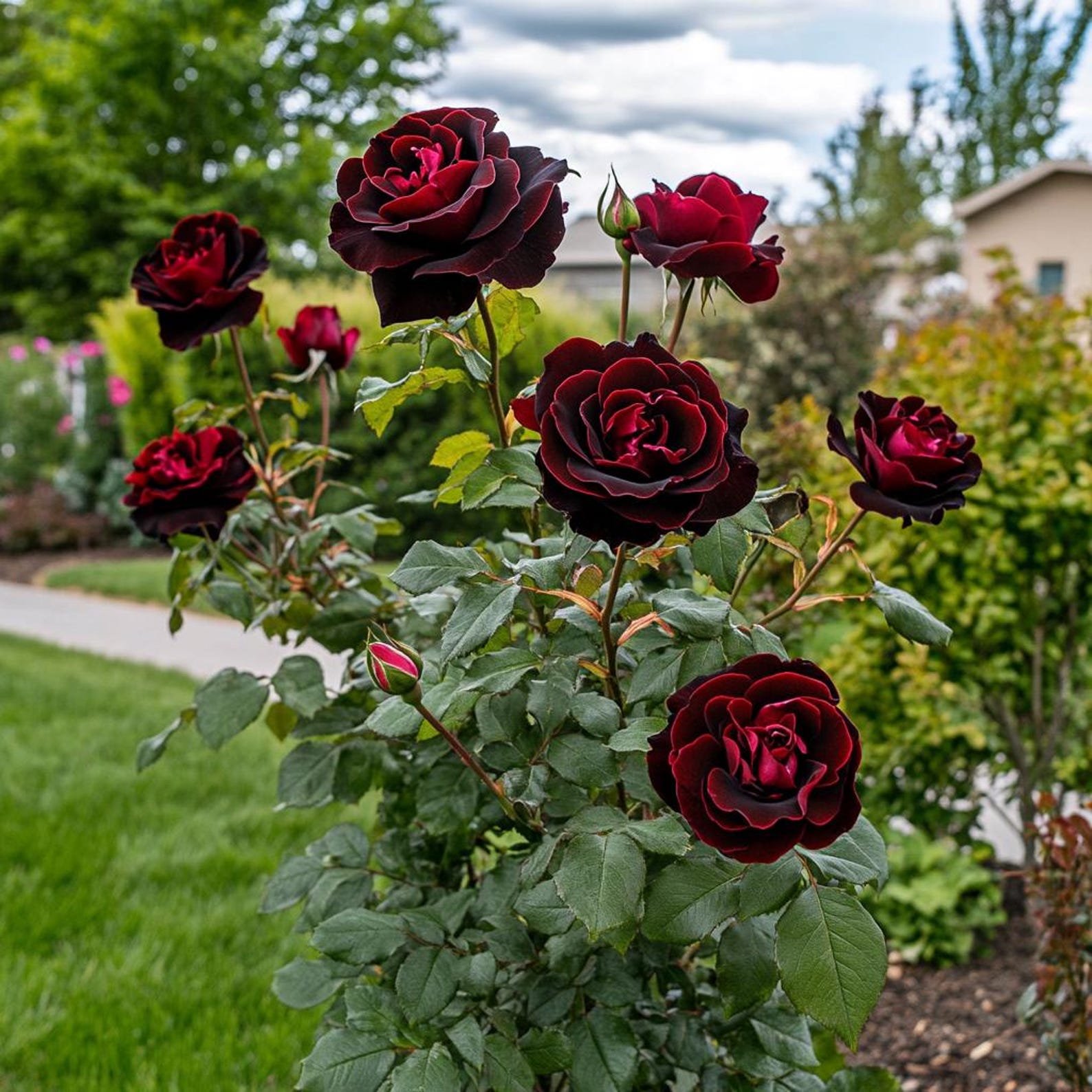 Black Baccara Rose Seeds – Rare Deep Red-black Rose for Romantic ...