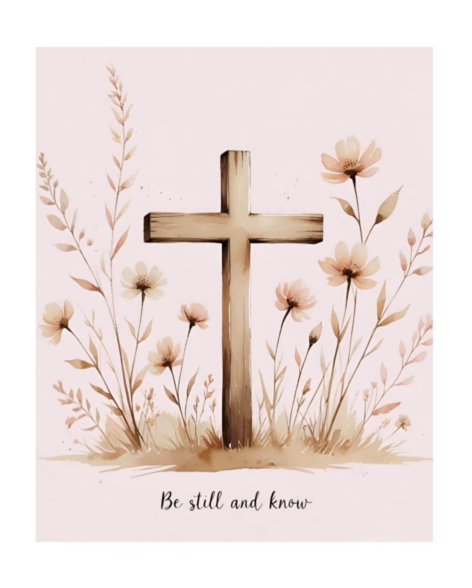 Christian Wall Art “be Still and Know” – Bible Verse Printable – 8x10 ...