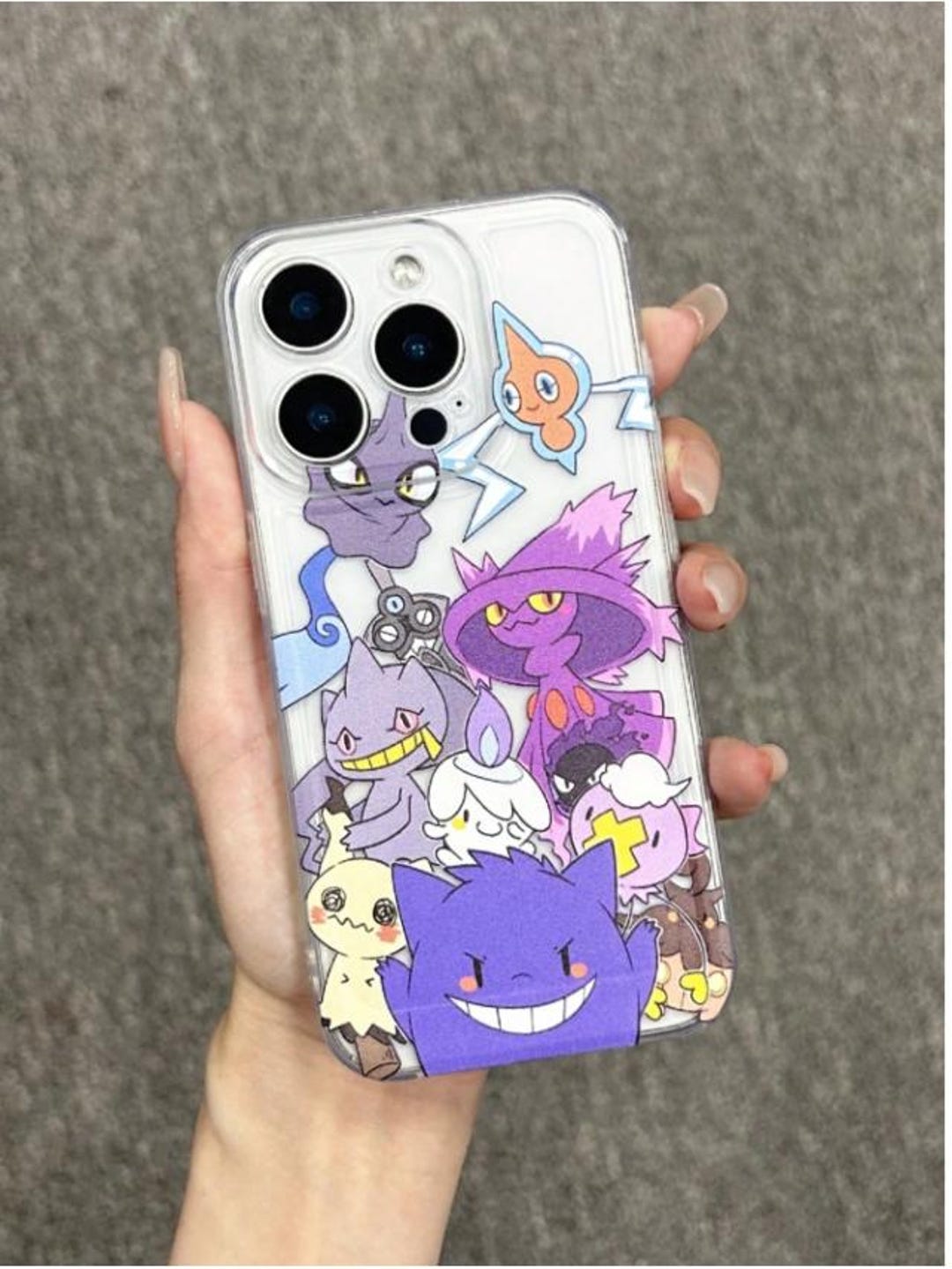 Hard Shell-3d Visual Effect Pokémon Phone Case,gengar Case for iPhone ...