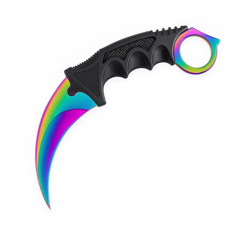Karambit Knife STL File – 3D Printable Tactical Game Skin Curved Blade ...