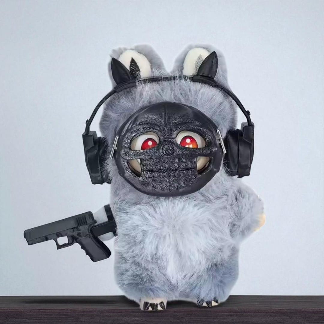 Labubu Gun – Labubu Clothes, Gun & Mask Handmade - Etsy