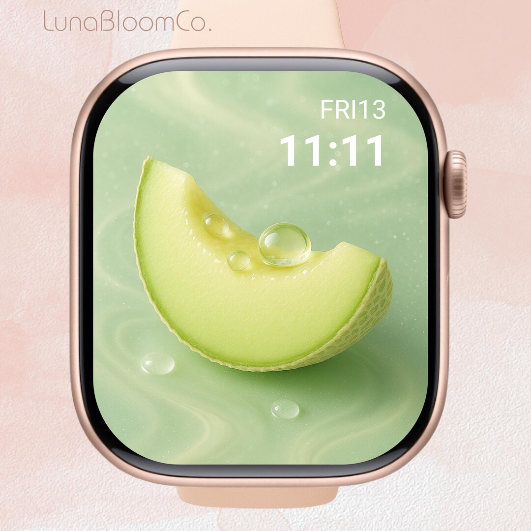 Crystal Apple Watch Wallpaper, Aesthetic Watch Face, Minimal Pastel ...