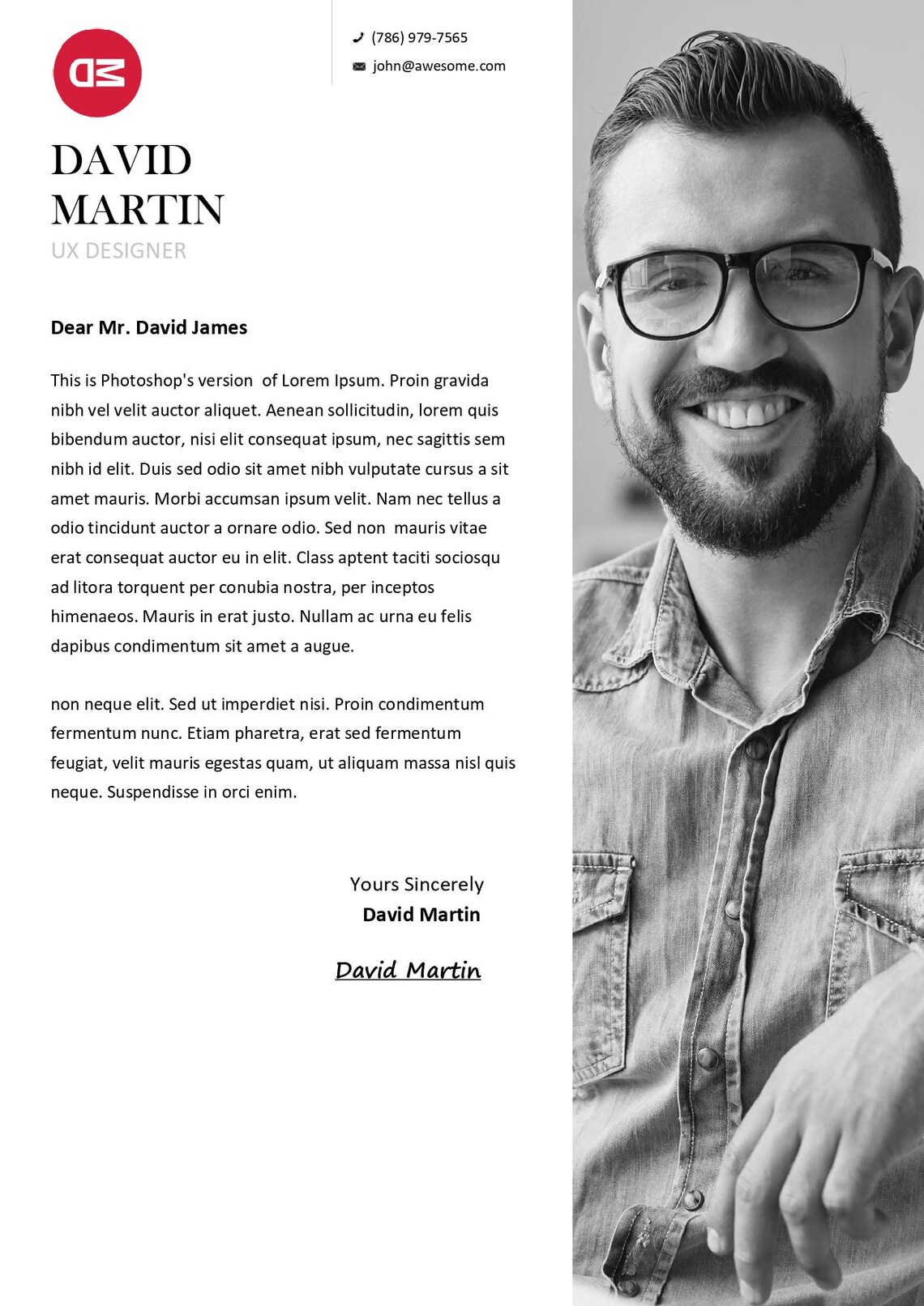 Stand Out With a Professional CV Template! Editable Word/doc/docx ...