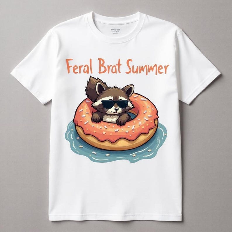Feral Brat Summer 3 Pack PNG SVG Raccoon Pool Meme Designs | Horror ...