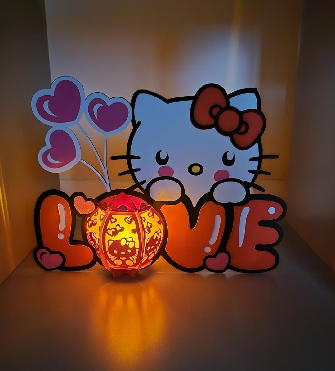 Make Your Own Hello Kitty Lantern Kit! Activity! Decoration! Light ...