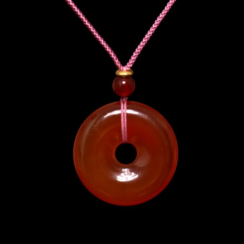 Red Jade Pendant - Etsy
