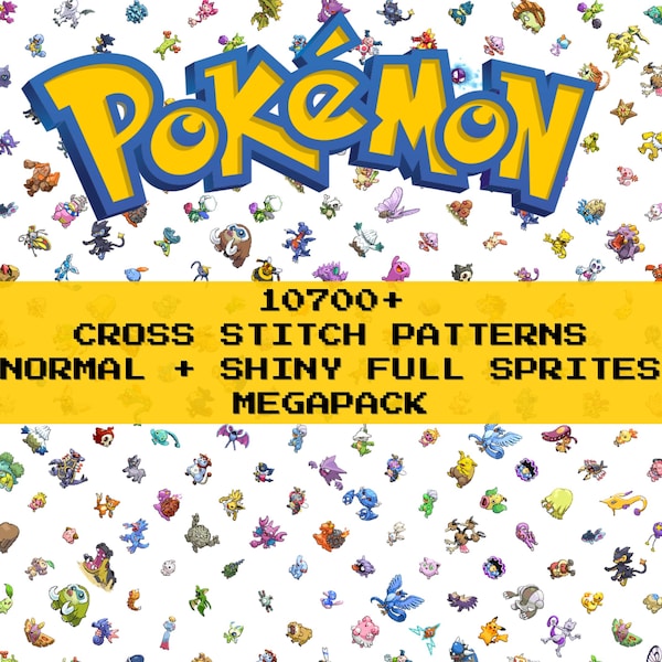 Pokemons Cross Stitch - Etsy