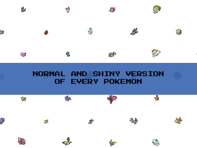 4800+ Patterns | Pokemon Party & PC Sprites Megapack! | Cross Stitch ...