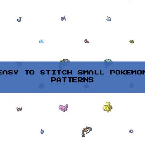 4800+ Patterns | Pokemon Party & PC Sprites Megapack! | Cross Stitch ...