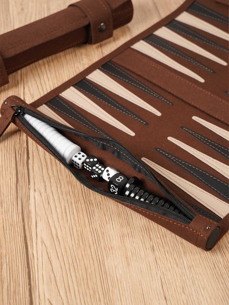 Personalized Backgammon Set | Custom Leather Backgammon Board | Name ...
