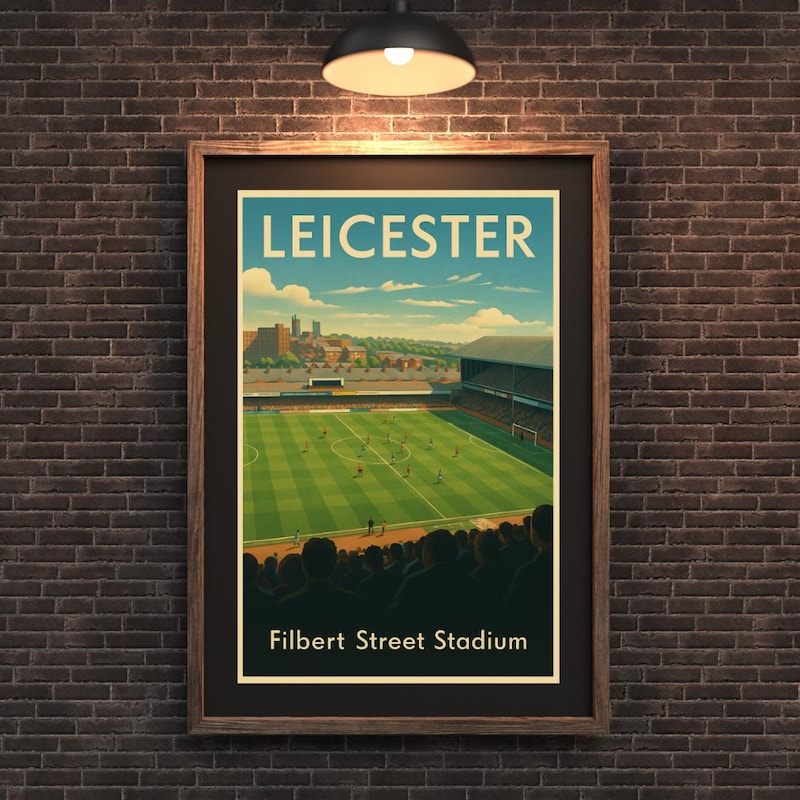 Leicester Vintage Poster - Etsy